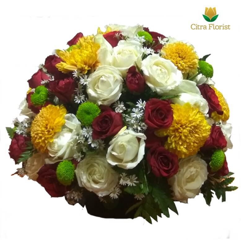 Buket Meja Bulat Mini - Citra Florist